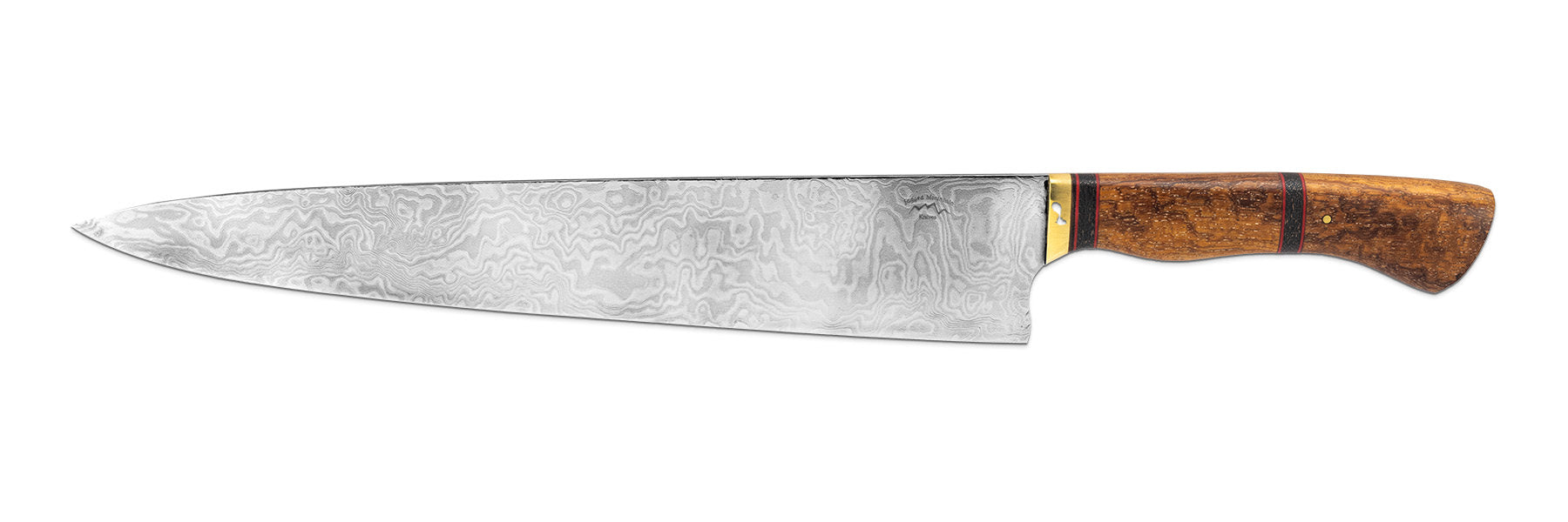 Jagged Mountain Knives/NWKW - Custom 12" Damascus French Knife #048 ...