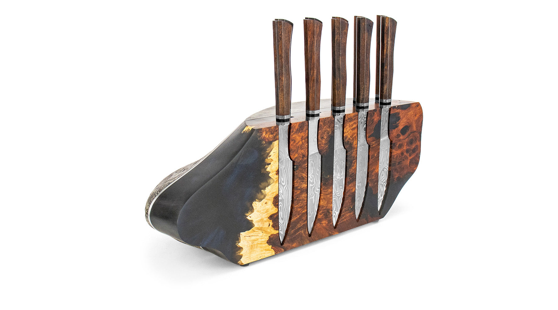 One-Of-A-Kind Custom Knife Rock Blocks | New West KnifeWorks