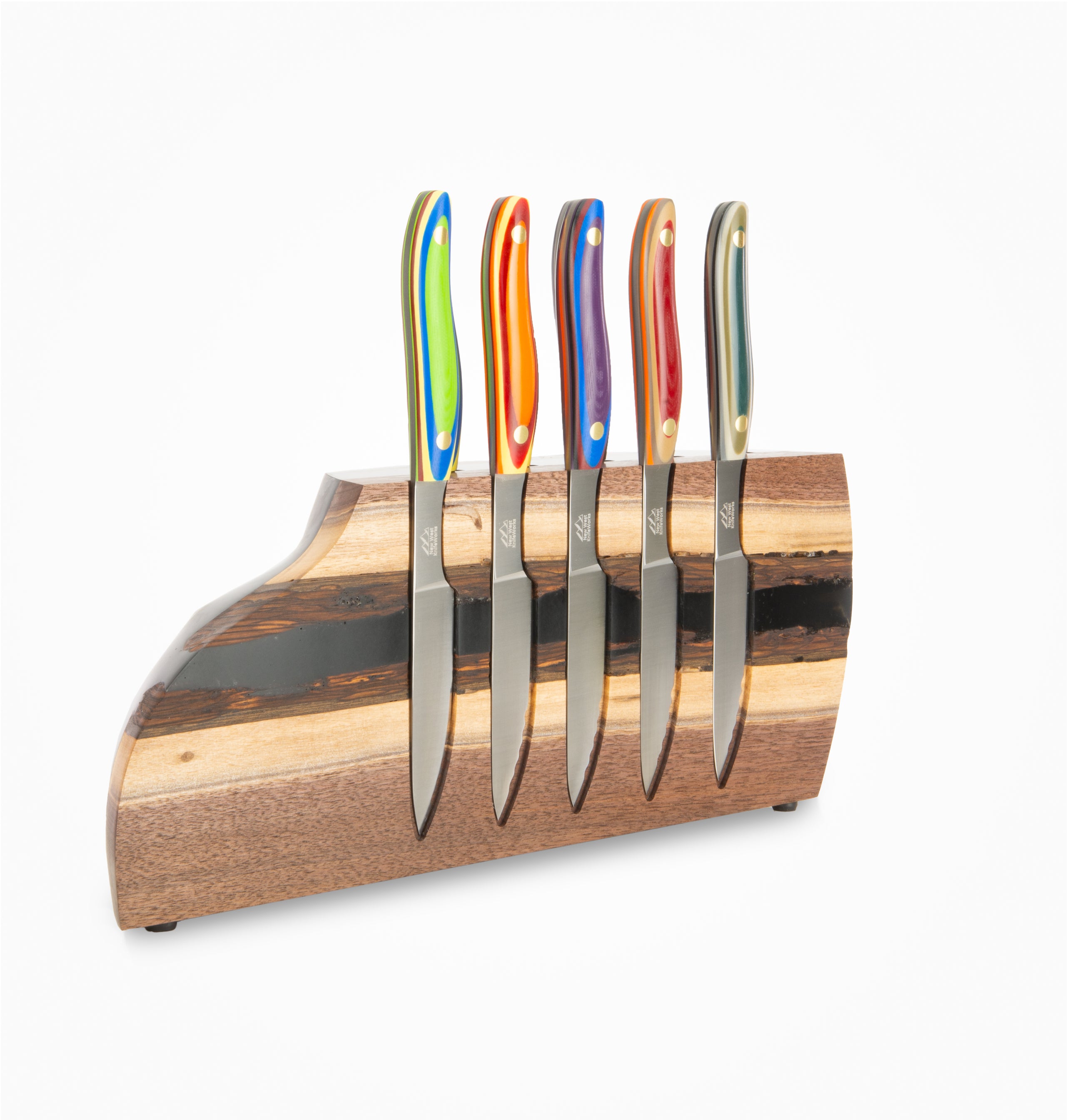 One-Of-A-Kind Custom Knife Rock Blocks | New West KnifeWorks